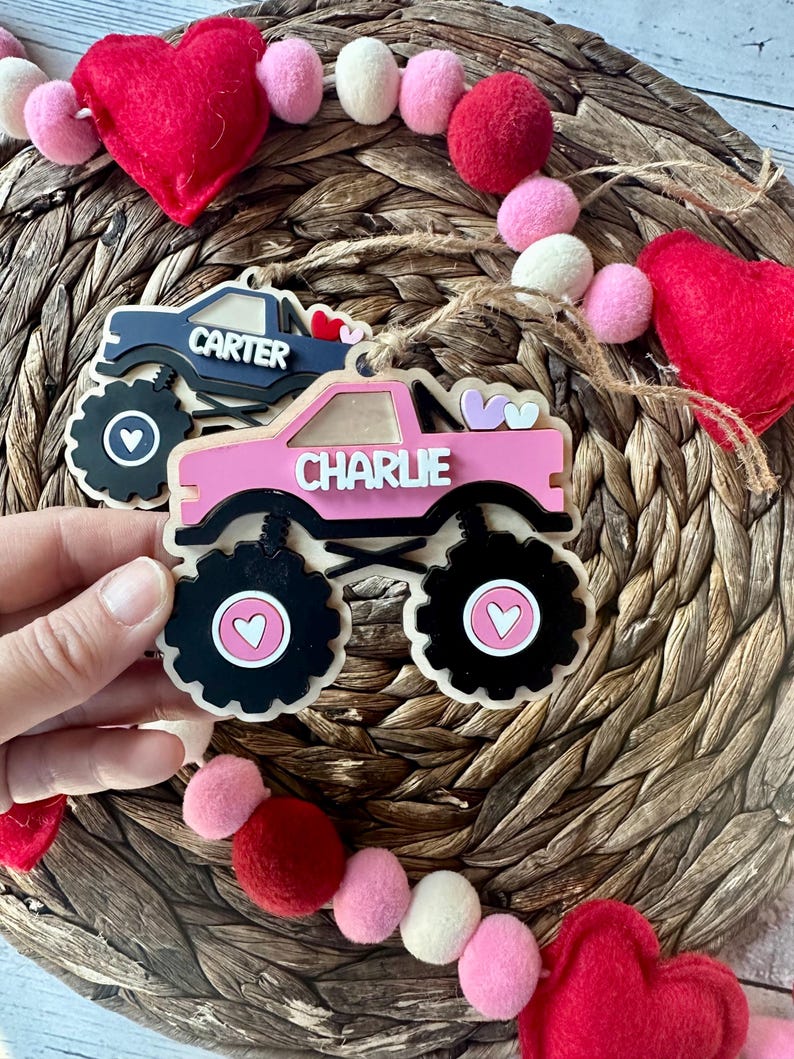 Valentines Day 2025 | Valentines Day Basket Tags | Valentine Monster ...