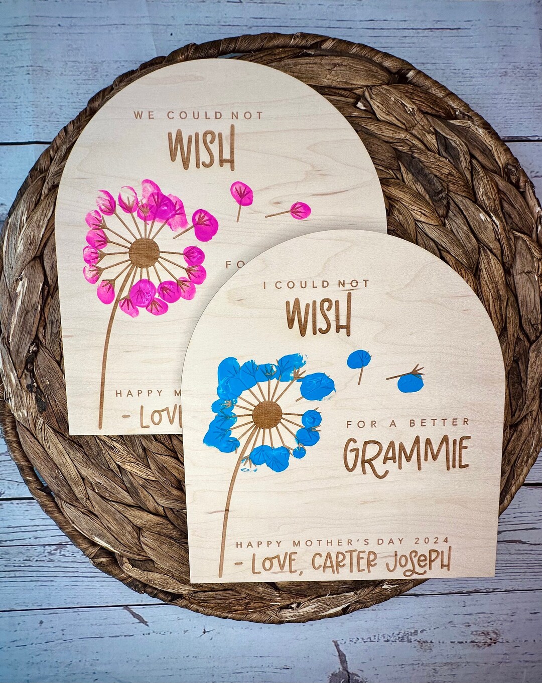 Mother's Day Fingerprint Sign | Mother's Day 2024 | DIY Sign for Mom ...