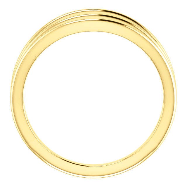 14K Yellow Gold Negative Space Ring - Etsy