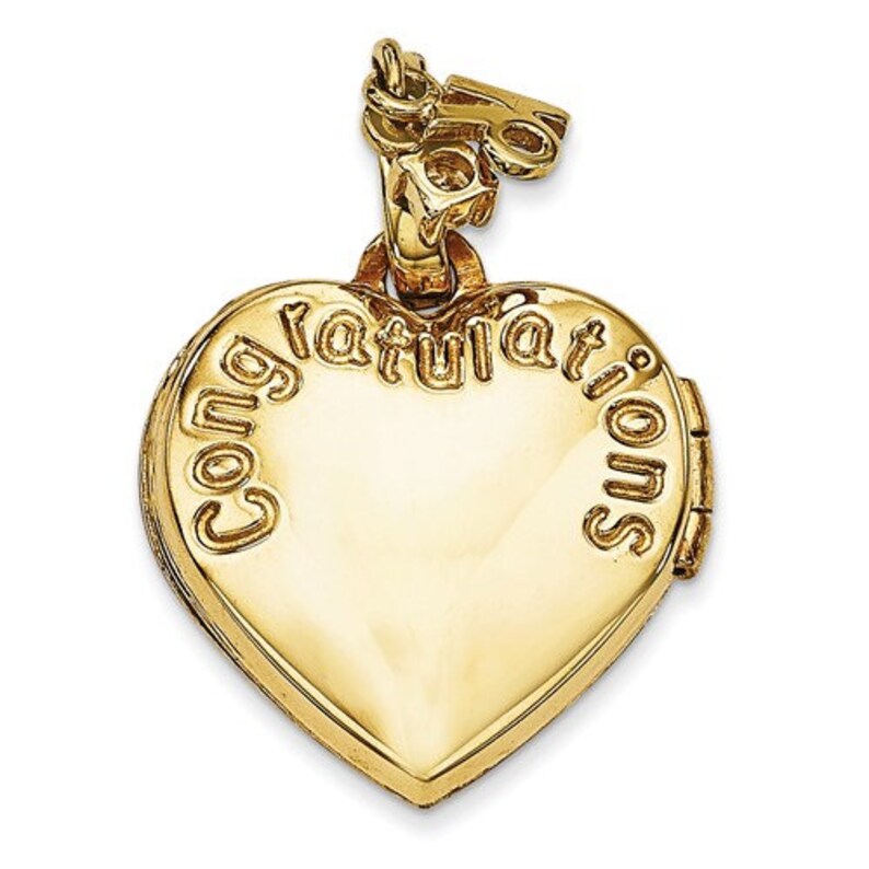 14K Yellow Gold Heart Locket - Etsy Canada