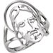 Sterling Silver Face of Jesus Ring - Etsy