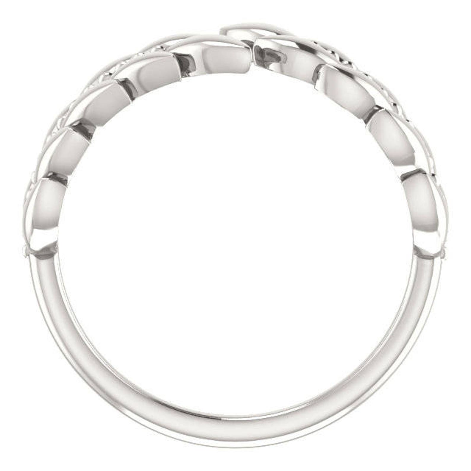 Sterling Silver Leaf Negative Space Ring - Etsy