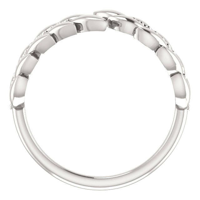 Sterling Silver Leaf Negative Space Ring - Etsy