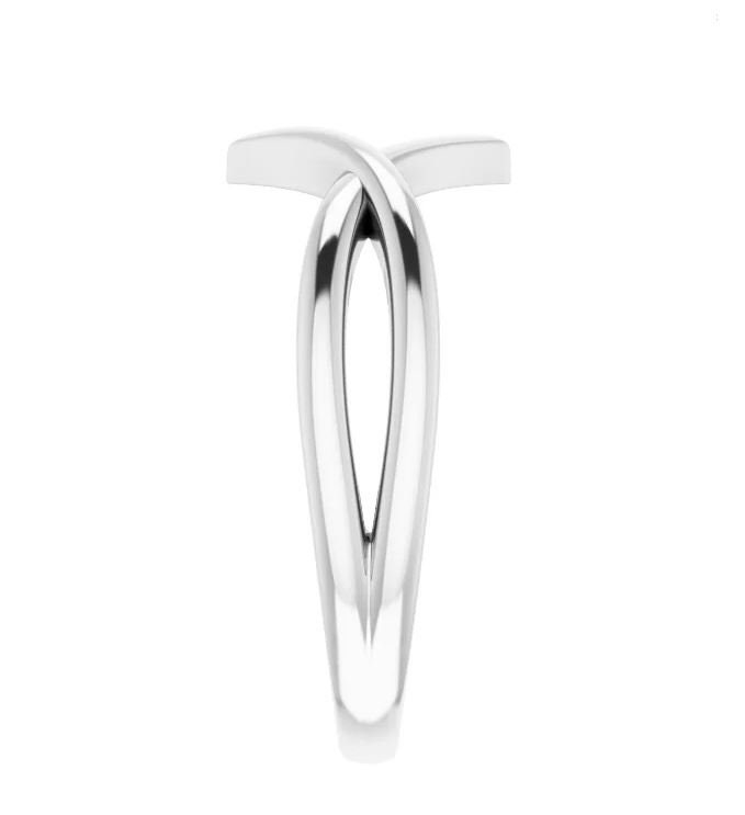 Sterling Silver Geometric Negative Space Ring - Etsy