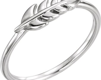 Silver Leaf Ring, Sterling Silver Leaf Ring, Large Leaf Ring, Sterling ...
