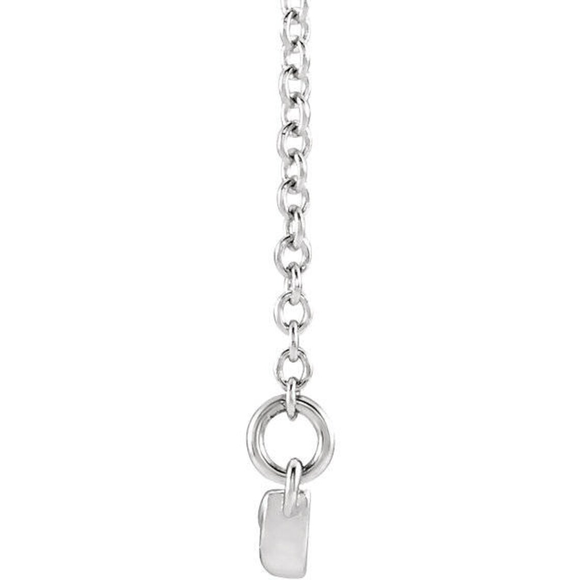 Sterling Silver Leaf Bar Necklace - Etsy