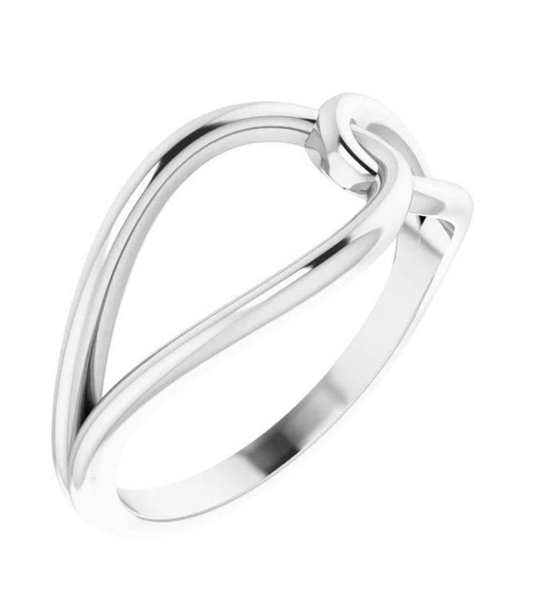 Sterling Silver Interlocking Circle Ring - Etsy UK