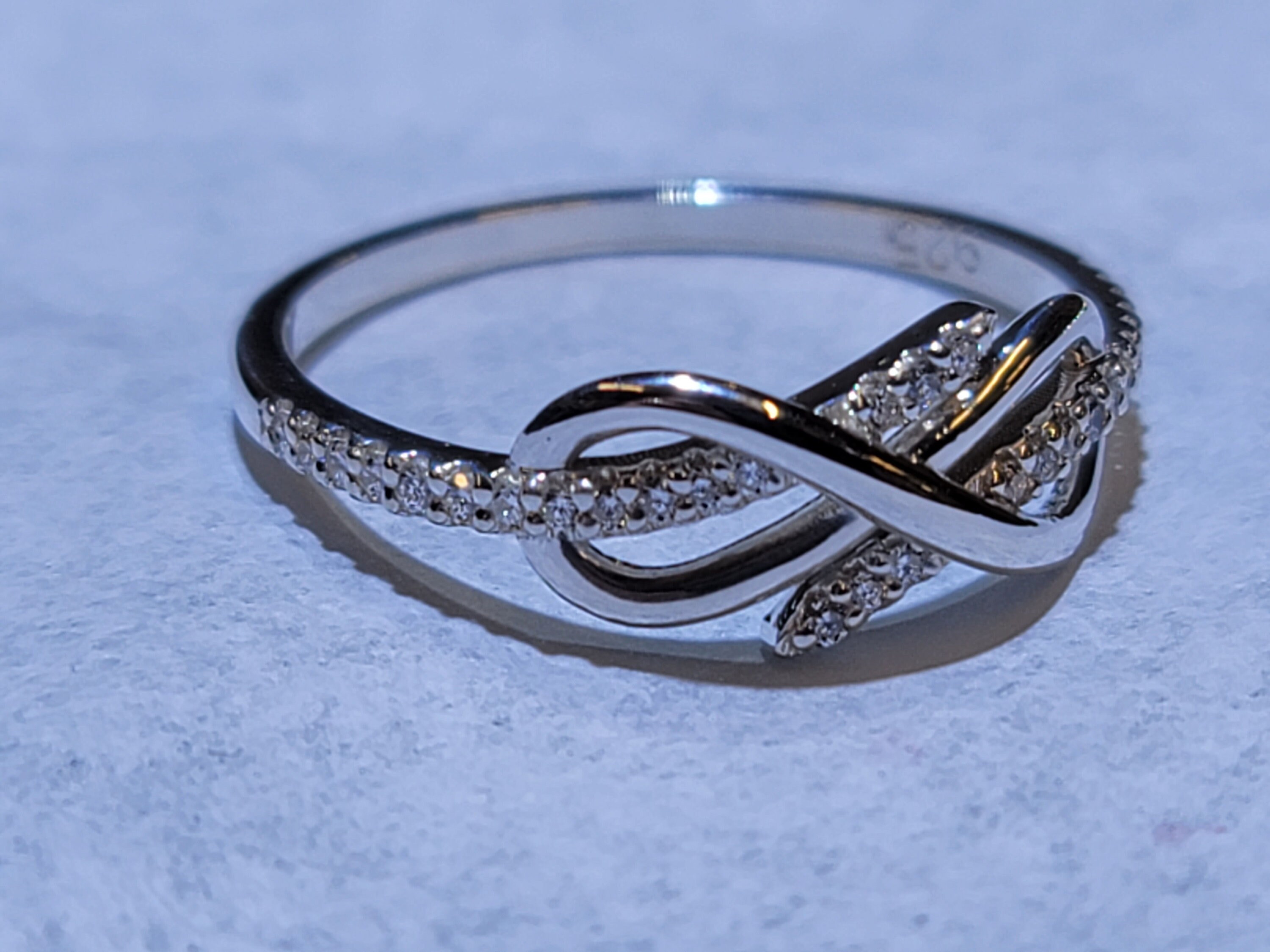 Sterling Silver Infinity Ring - Etsy