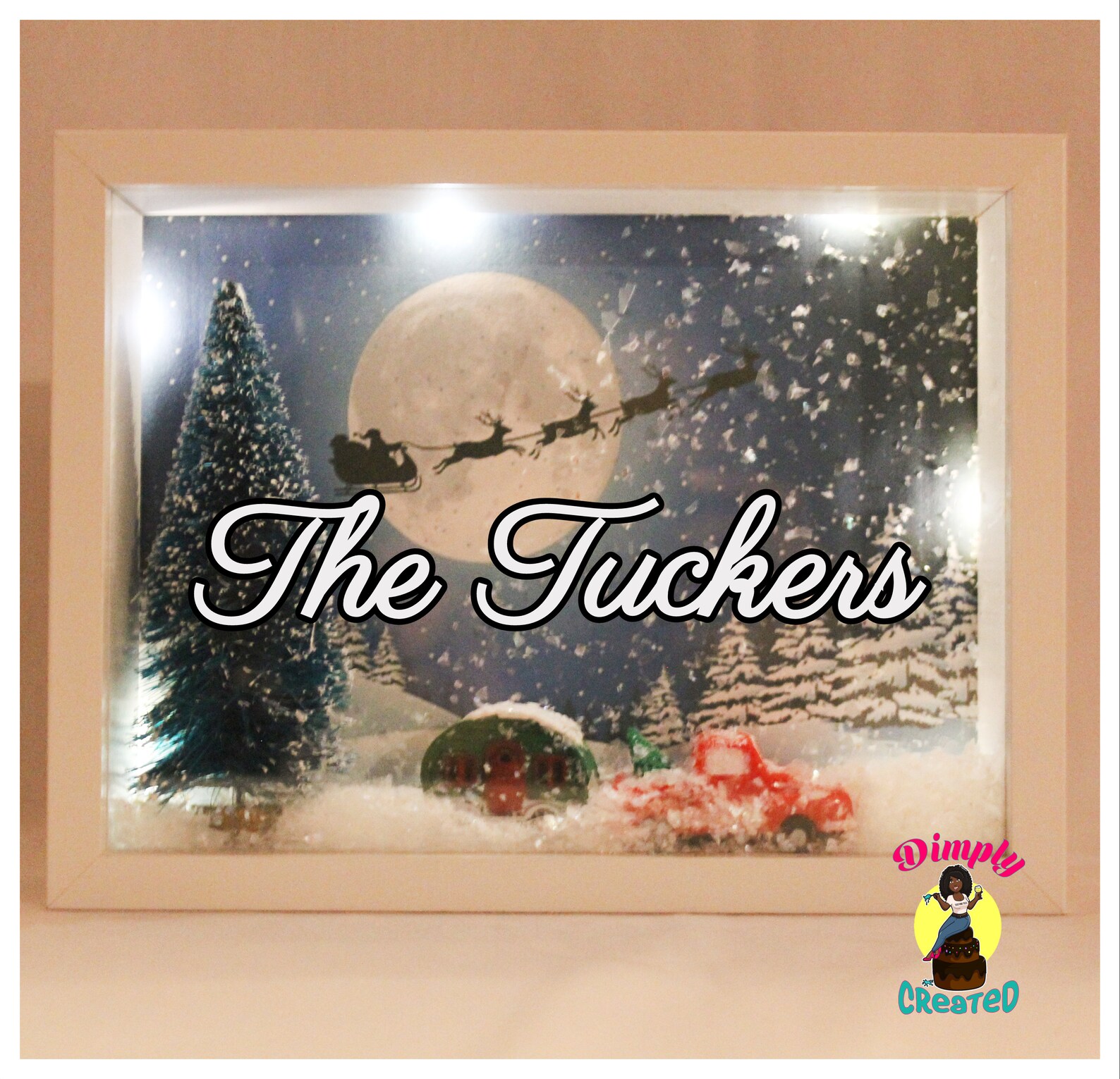 Light up Christmas Shadow Boxes - Etsy Canada
