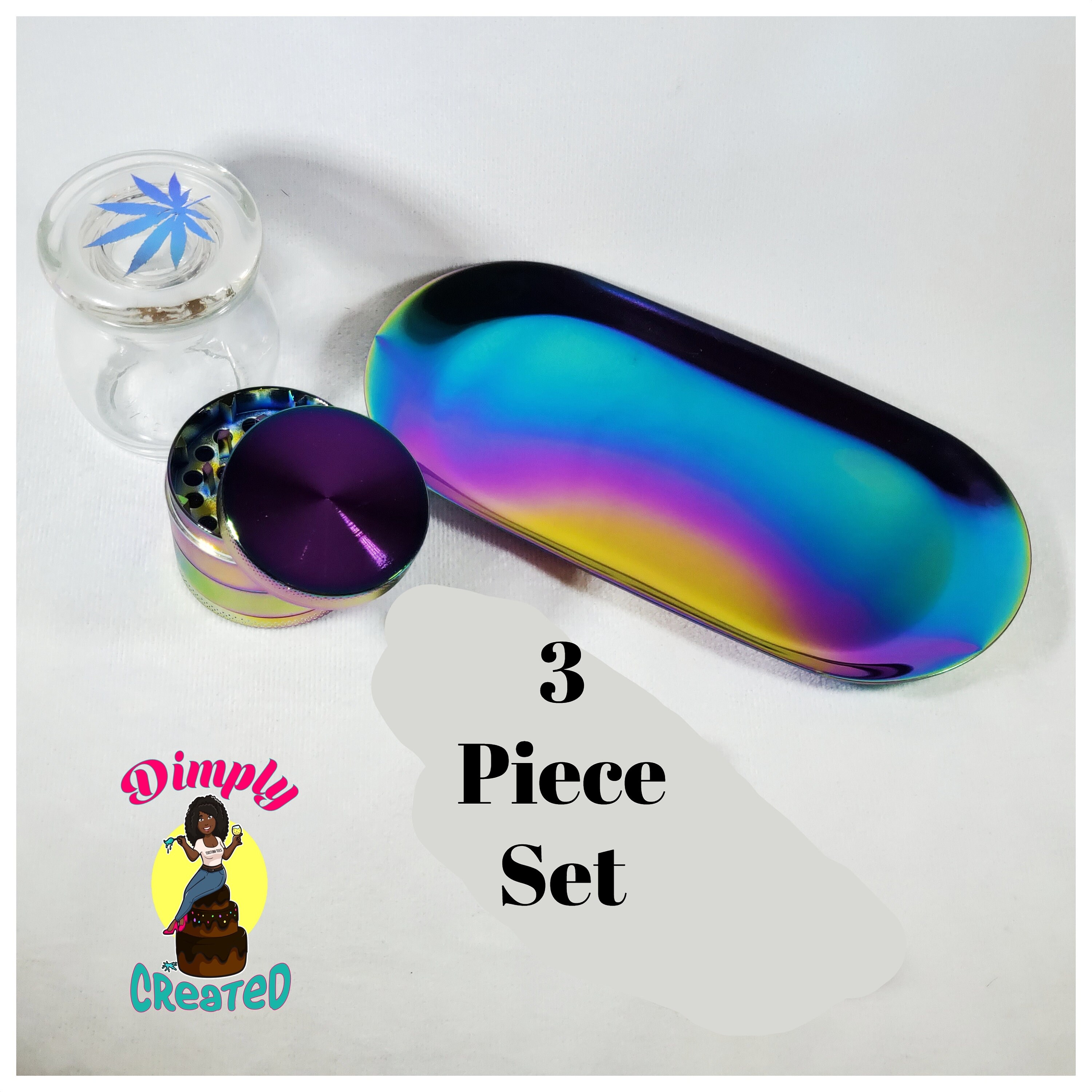 Iridescent Rolling Tray Set | Etsy