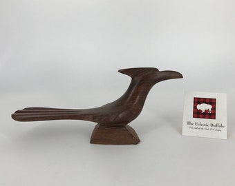 Wood Carved Road Runner - Etsy
