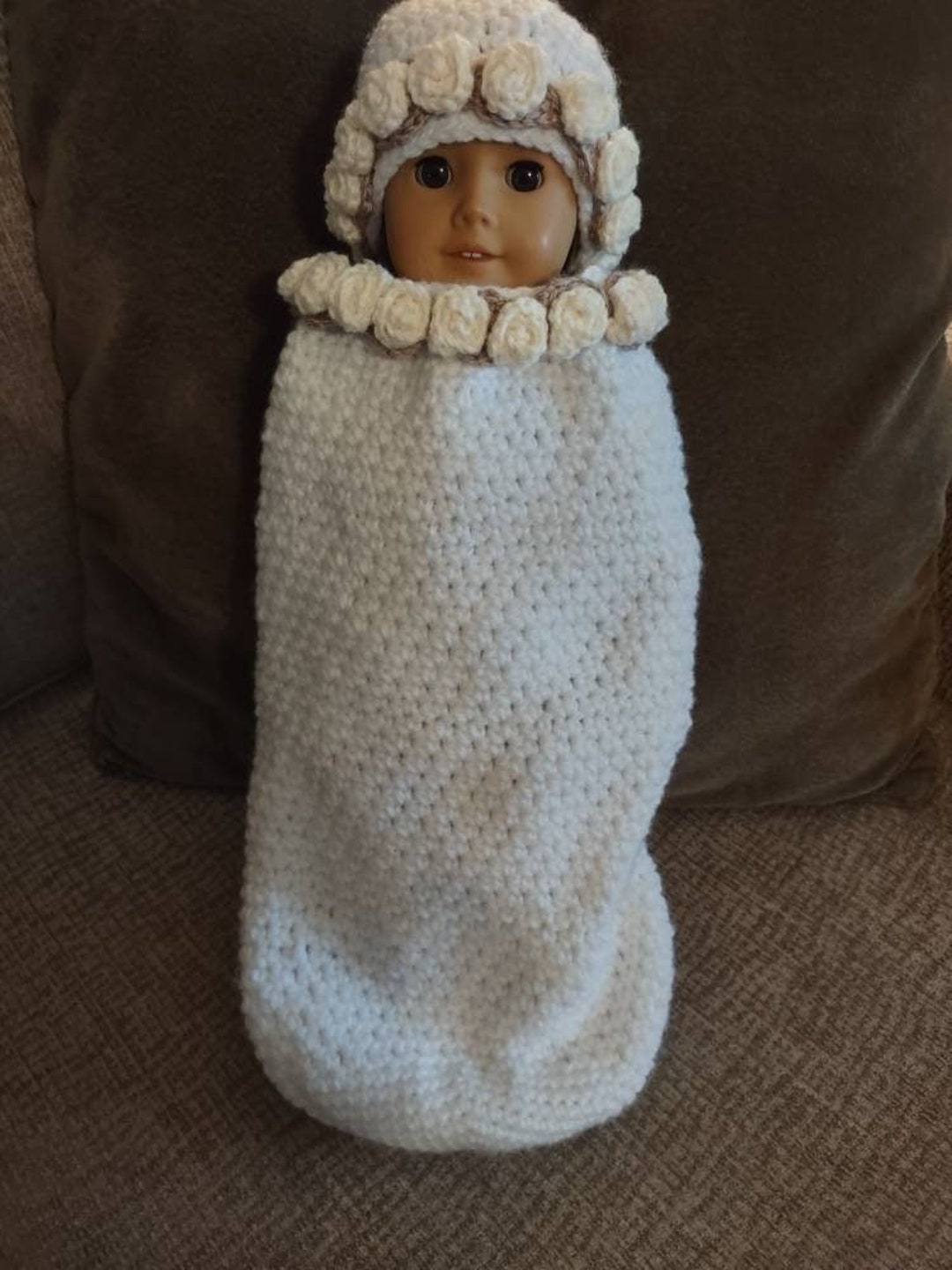Baby Cocoon Wrap Snuggie Rose Garland Crocheted Handmade - Etsy