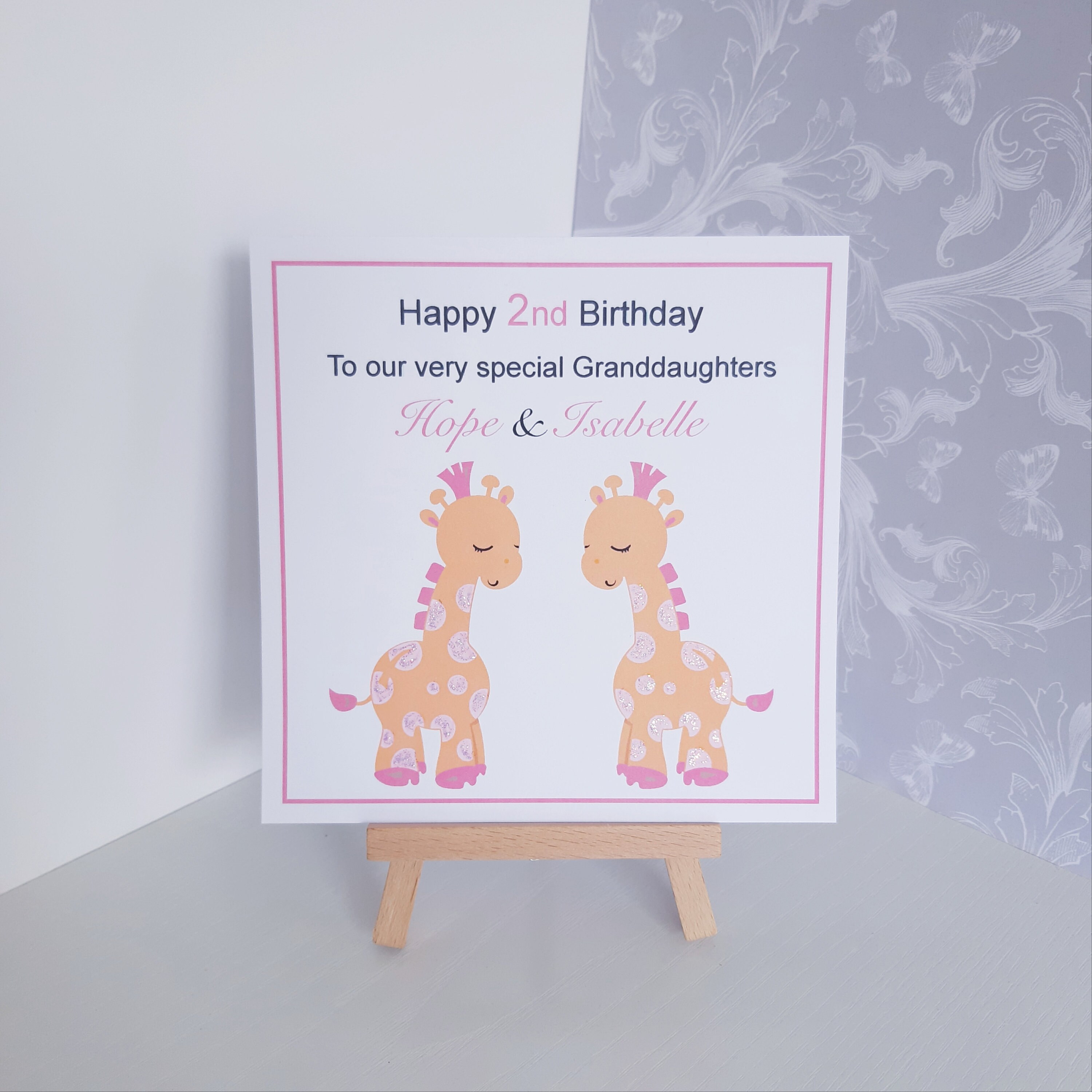 Personalised Twins Birthday Card For Girls Handmade 1st Etsy Personalised Twins Birthday Card For Girls Handmade 1st Etsy