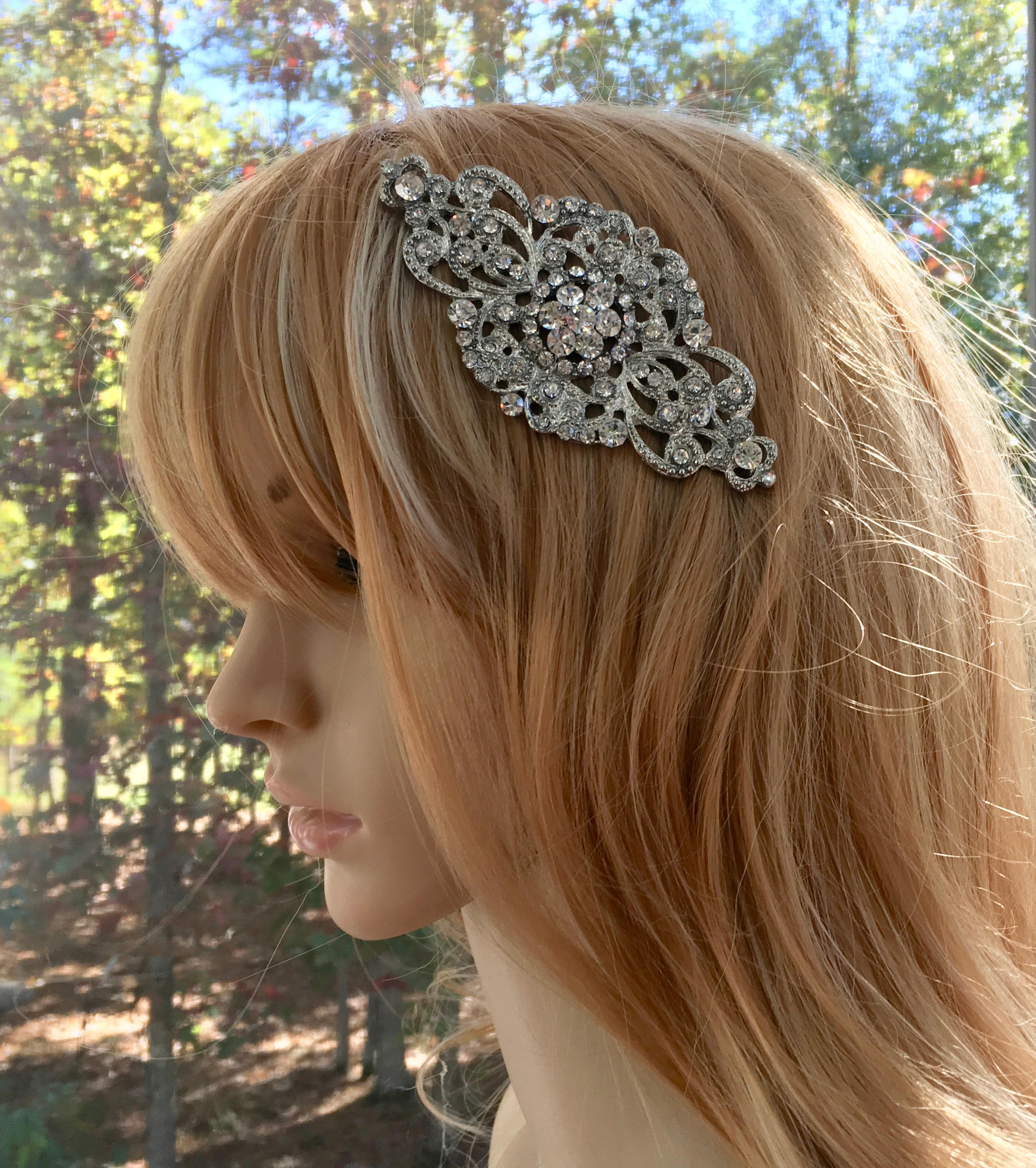 Crystal Wedding Headpiece Crystal Bridal Wedding Crystal Etsy