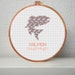 Birthday Totem, Salmon, Modern Cross Stitch Pattern PDF - Instant ...
