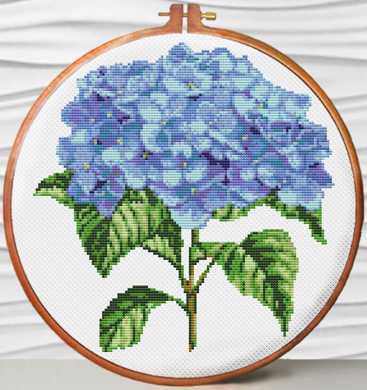 Hydrangea Modern Cross Stitch Pattern PDF Instant Download. | Etsy