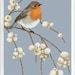 Winter Robin Bird Modern Cross Stitch Pattern PDF Northern Cardinal ...