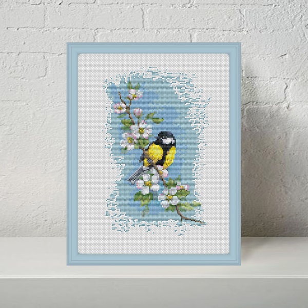 Chickadee Cross Stitch Pattern - Etsy