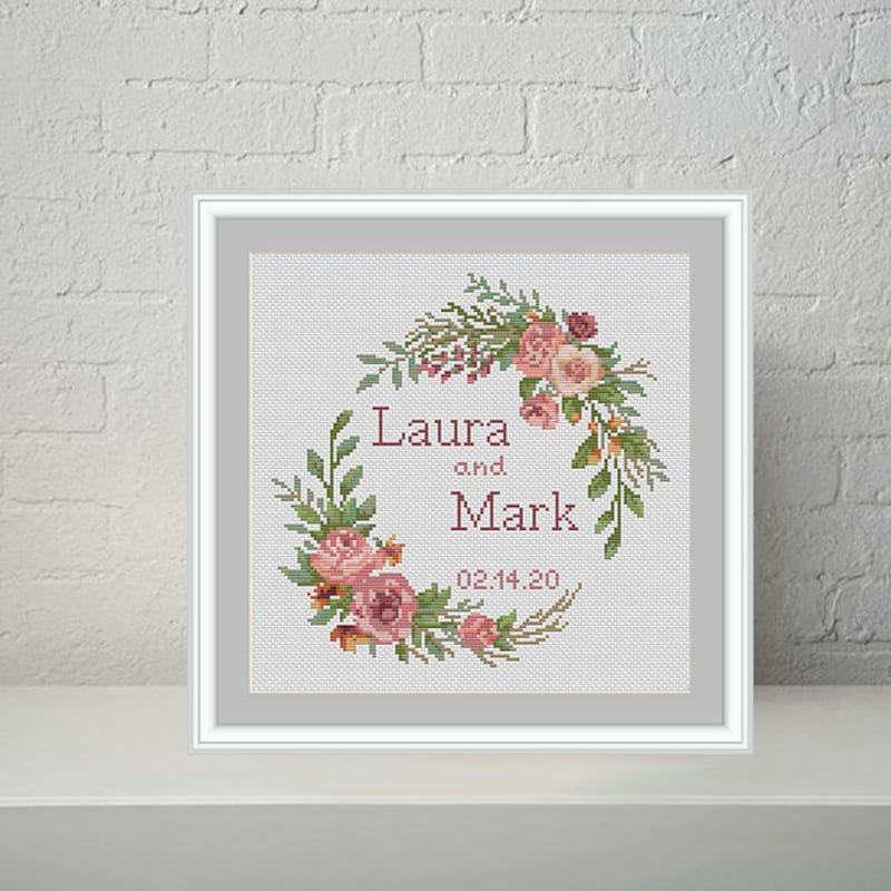 Cross Stitch Wedding Pattern - Etsy
