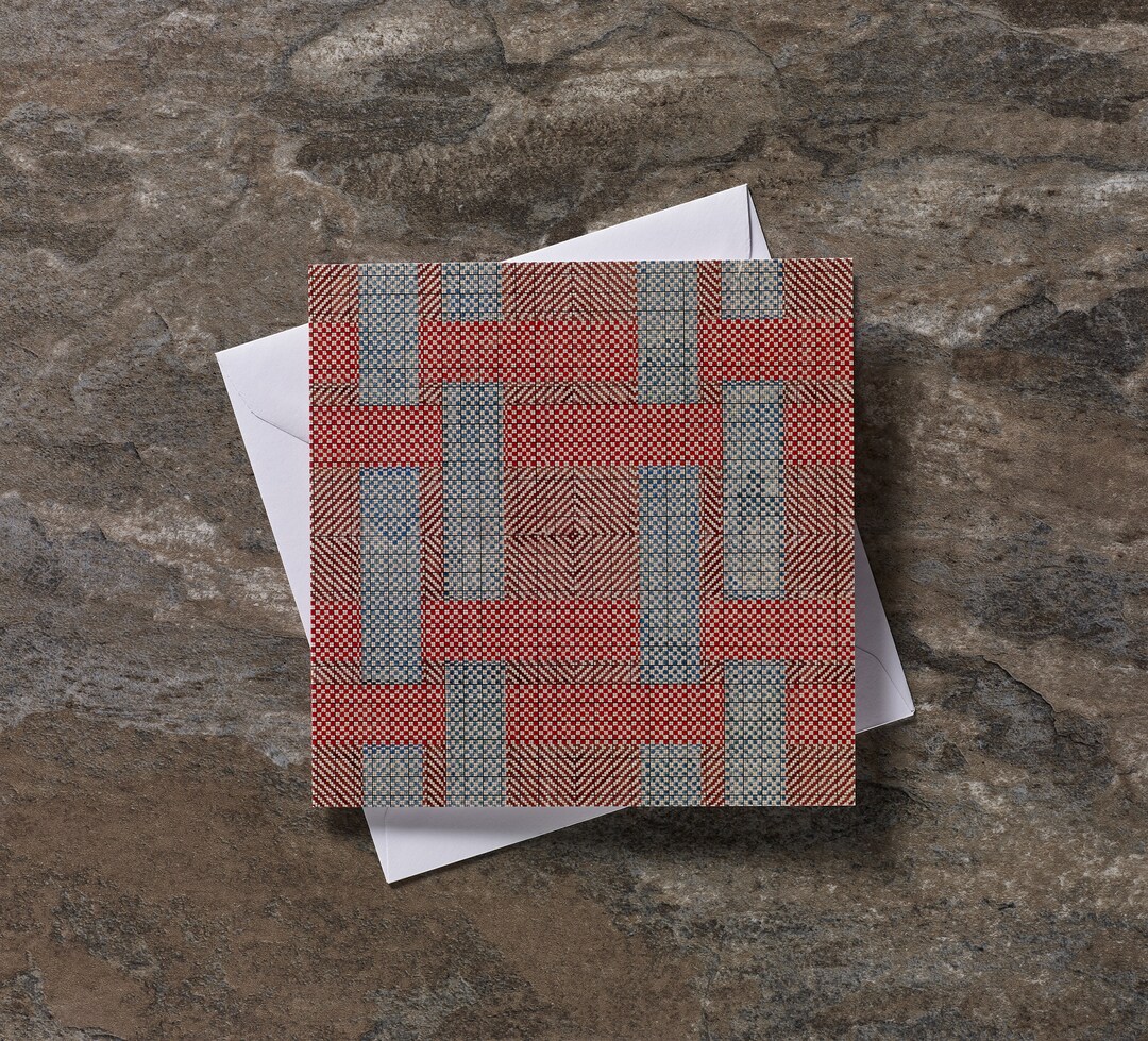 Vintage Weaves Greetings Card, A5 Antique Textile Point Paper, Vintage ...