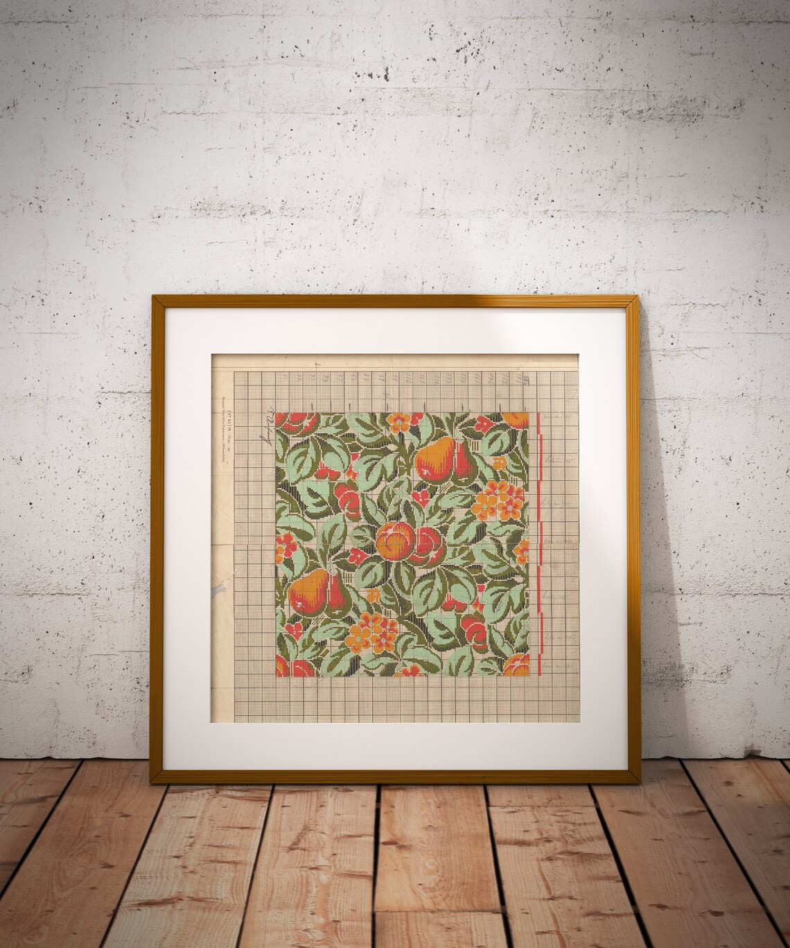 3 Piece Wall Art Set of Vintage Fabric Point Papers Woven - Etsy