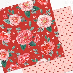 Valentines Day Digital Paper, Valentine Seamless Pattern, Digital Paper ...