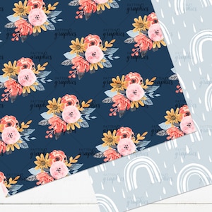 Watercolor Rainbow Digital Paper, Floral Rainbow Seamless Pattern ...