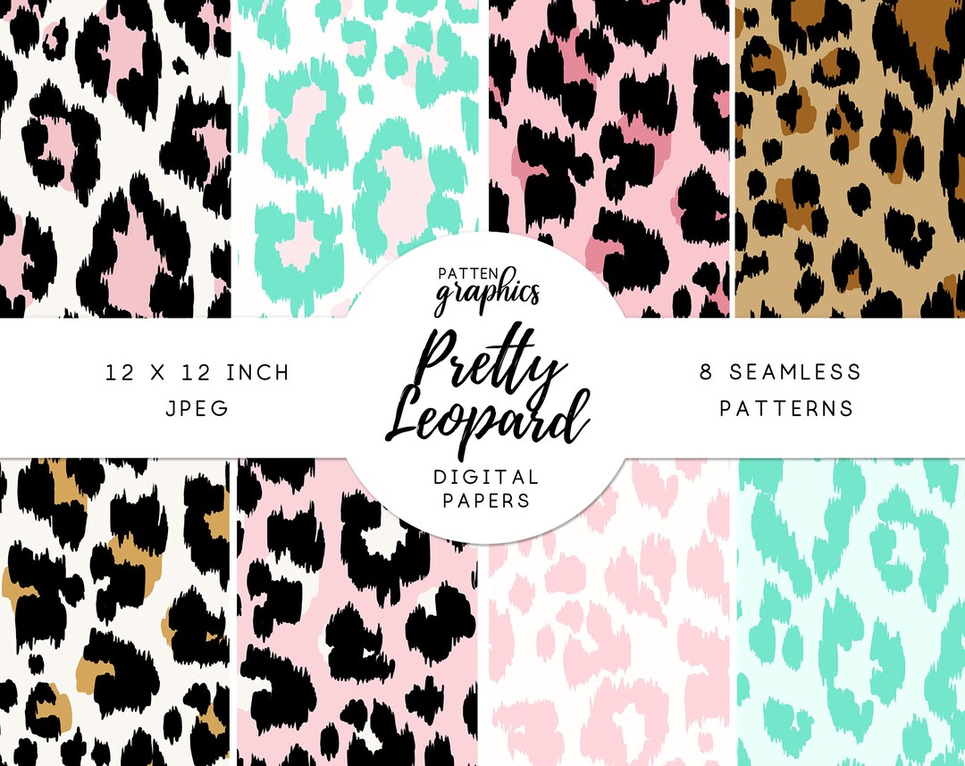 Leopard Digital Paper, Cheetah Pattern, Digital Repeatable Pattern ...