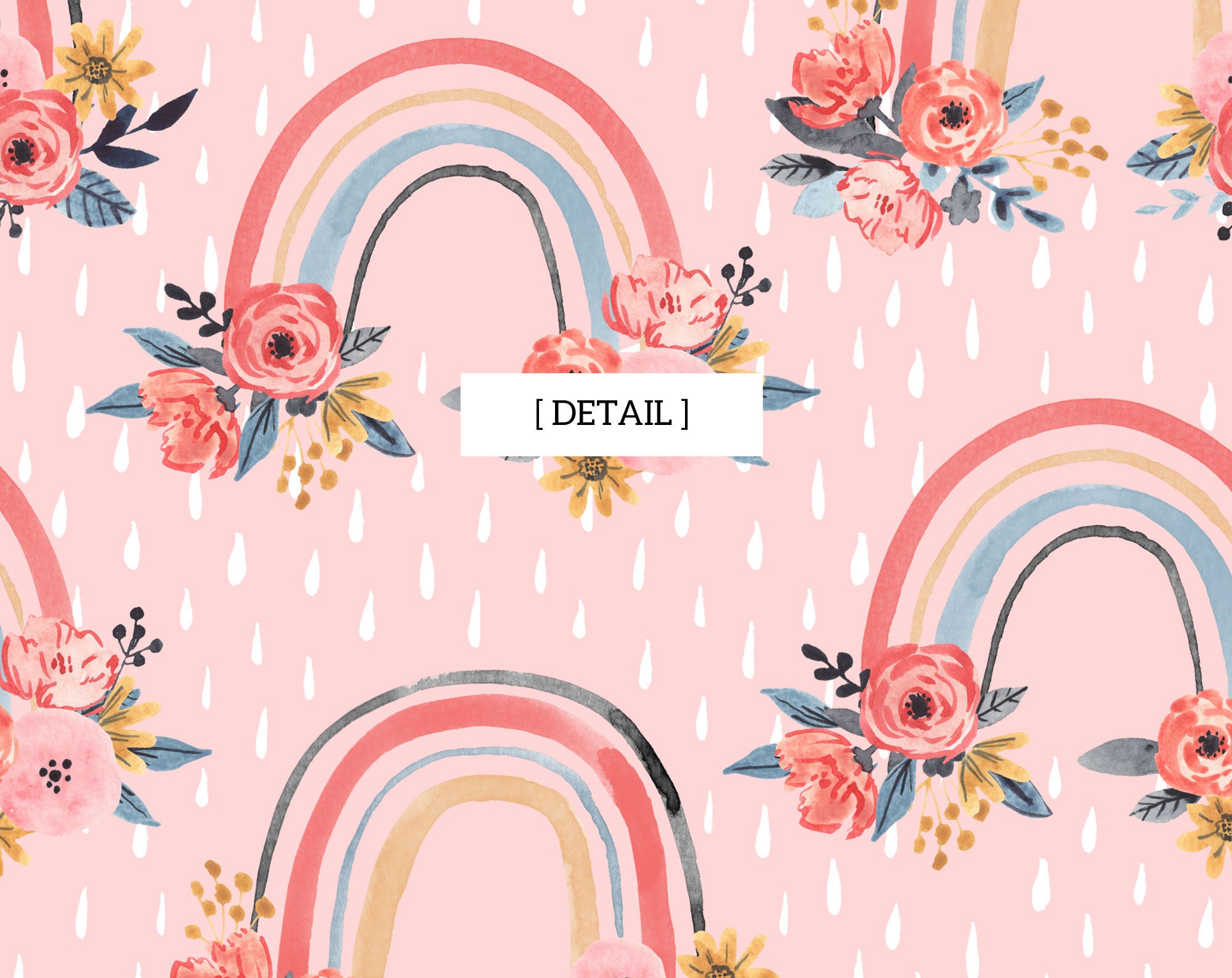 Watercolor Rainbow Digital Paper Floral Rainbow Seamless | Etsy