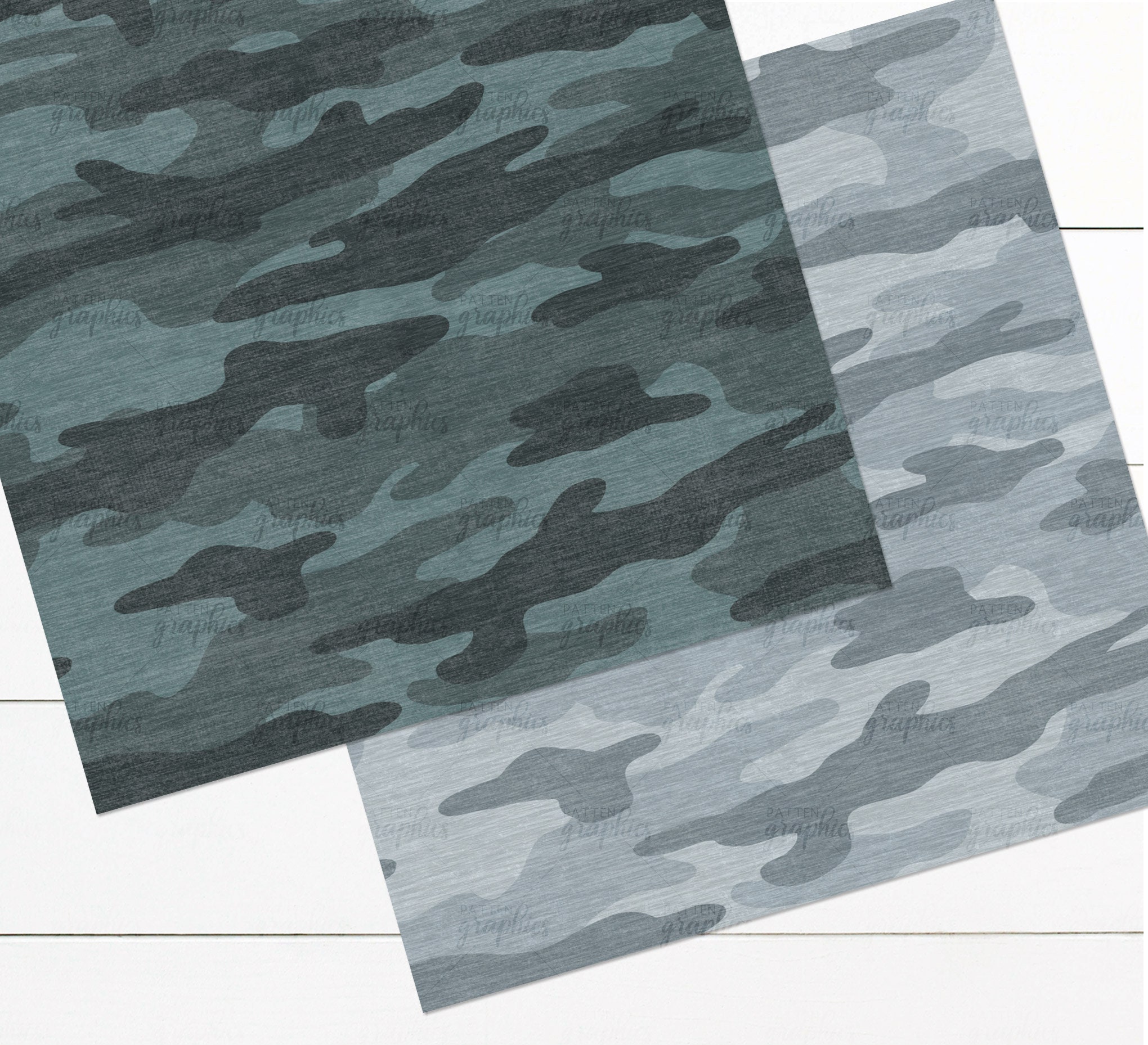 Camo Digital Paper Distressed Camouflage Seamless Pattern by - Etsy