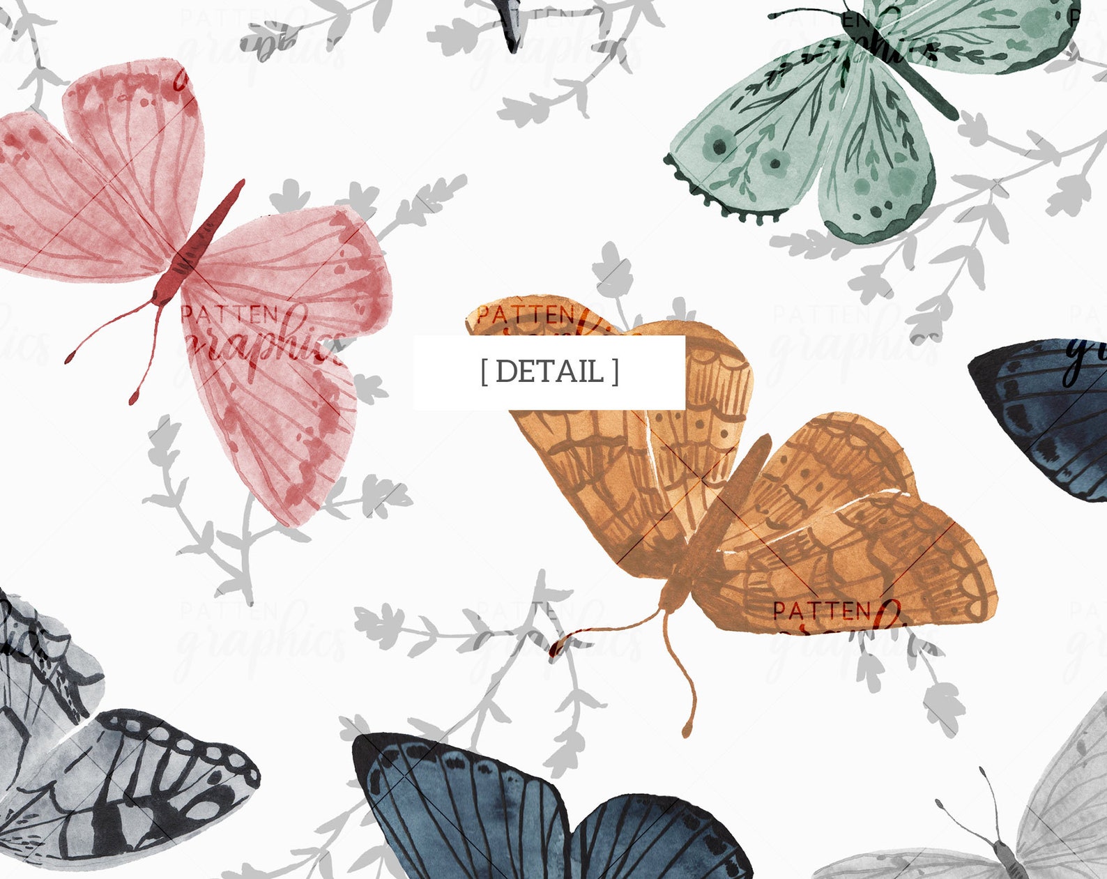 Butterflies Digital Paper Seamless Butterfly Pattern - Etsy