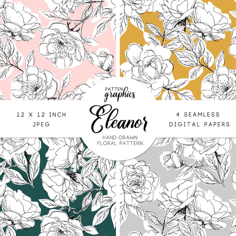 Floral Backgrounds - Etsy