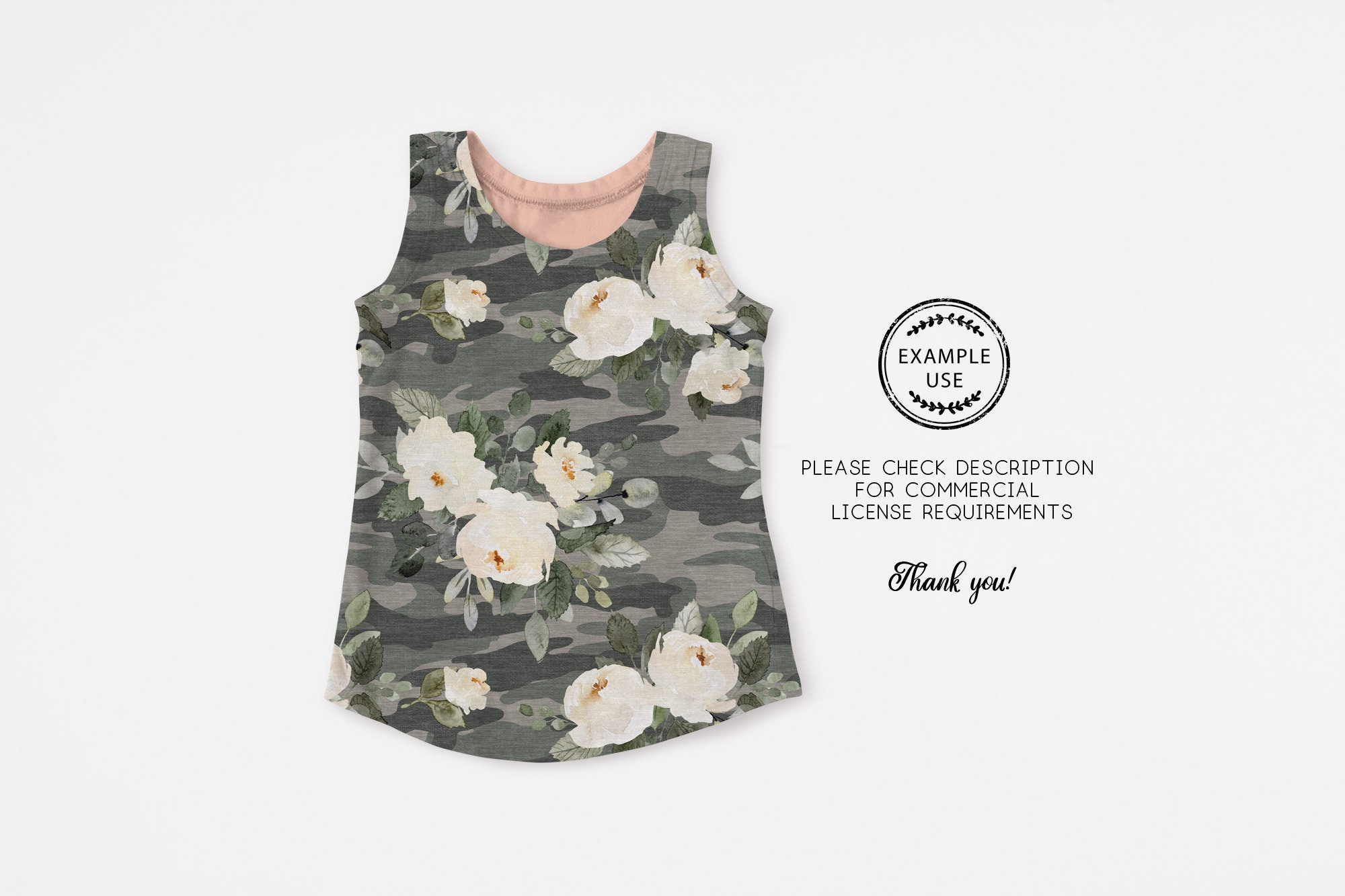 Floral Camo Seamless Pattern Flowers & Camouflage Digital - Etsy