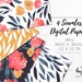Seamless Floral Paper Digital Paper Watercolor Floral Paper - Etsy