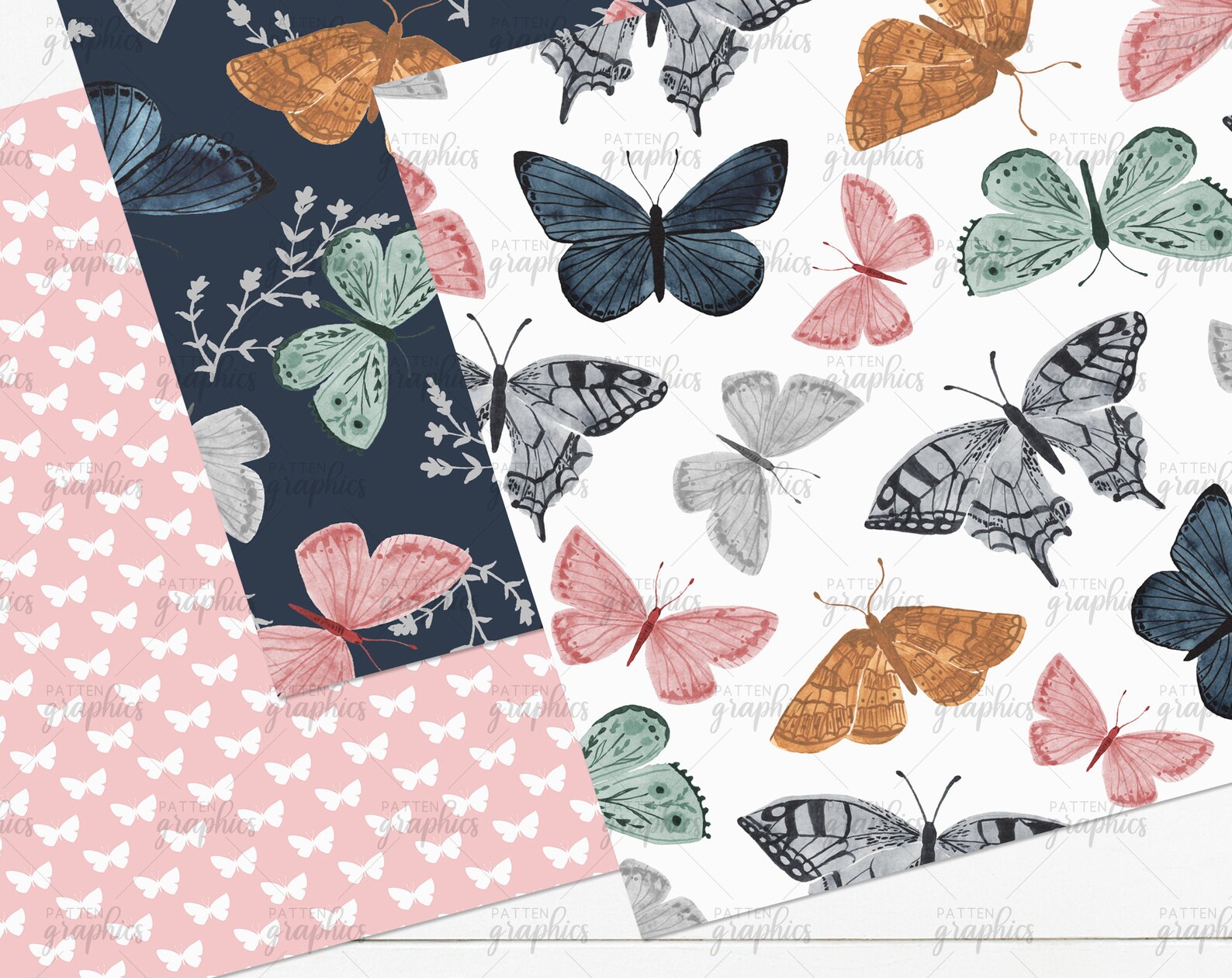 Butterflies Digital Paper Seamless Butterfly Pattern - Etsy
