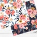 Watercolor Floral Digital Paper, Seamless Floral Pattern, Coral & Navy ...