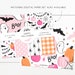 Cute Halloween Clipart Pink Halloween Clipart Pink Pumpkin - Etsy