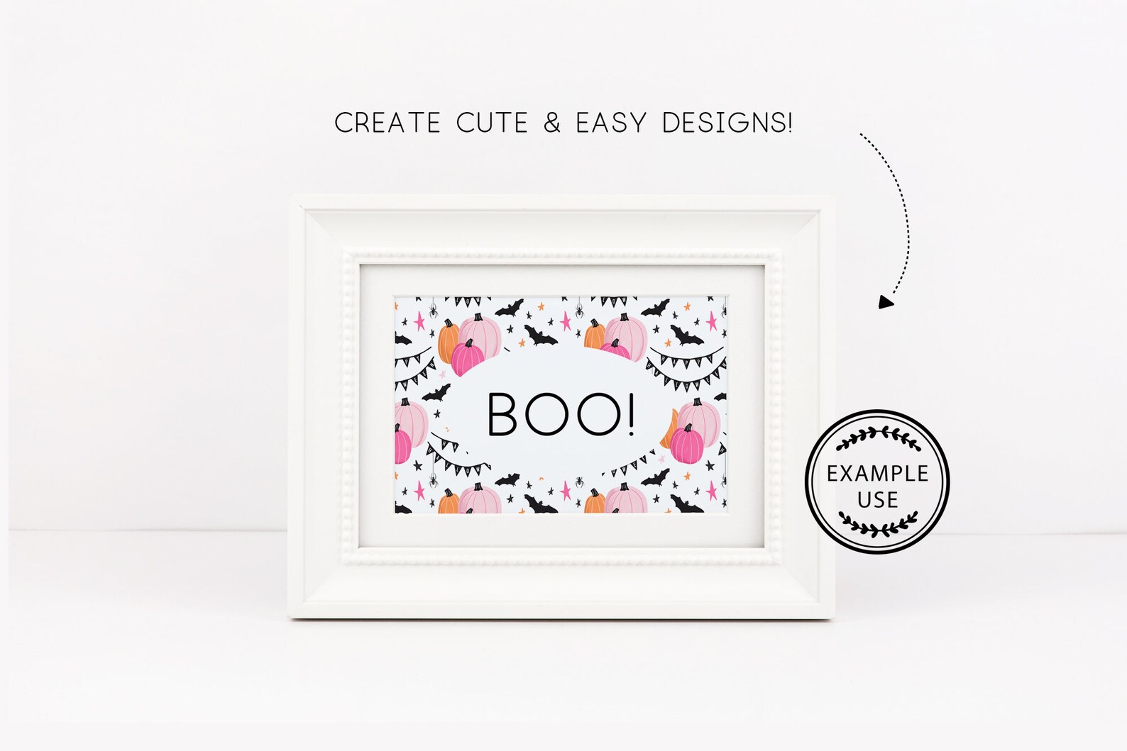 Cute Halloween Digital Paper, Pink Halloween Seamless Patterns, Hand ...