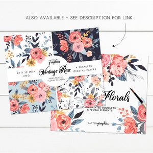 Watercolor Flower Clipart, Hand-painted Florals, Roses, and Bouquets in ...