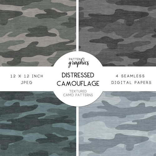 Floral Camo Seamless Pattern Flowers & Camouflage Digital - Etsy