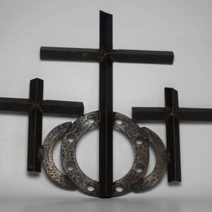 Scrap Metal Christian Cross - Etsy