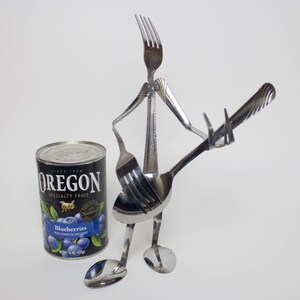 Silverware Musician Sculpture Guitar Player - Etsy