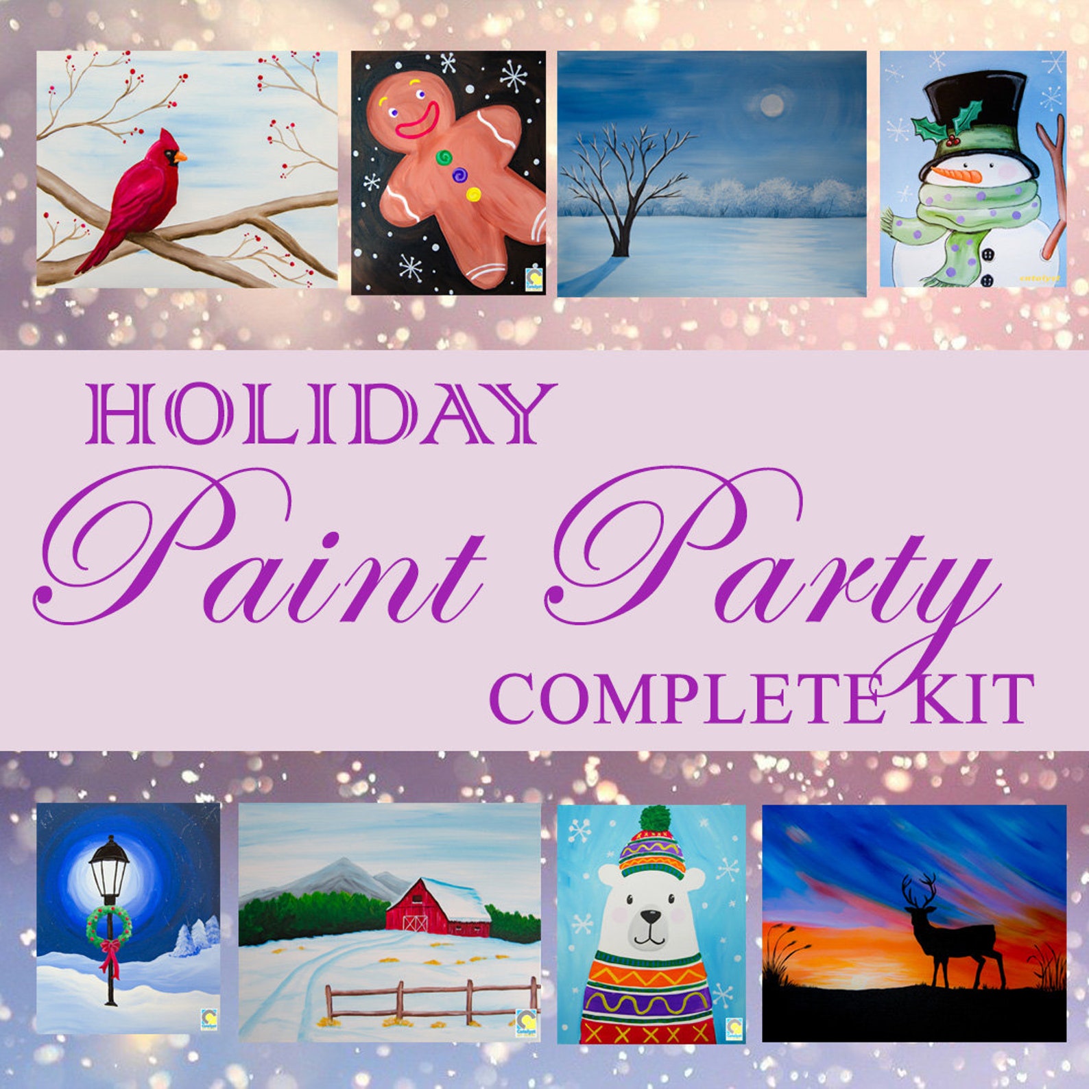 Virtual paint Night Host Your Own Party - Etsy
