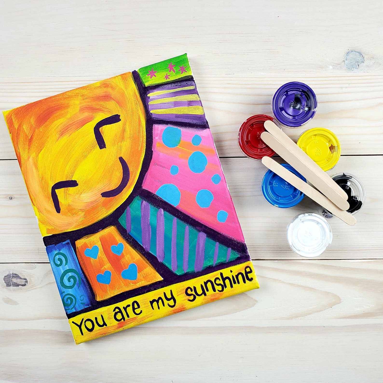 Sunshine DIY Paint Kit Kid's Art Project Things for Kids - Etsy