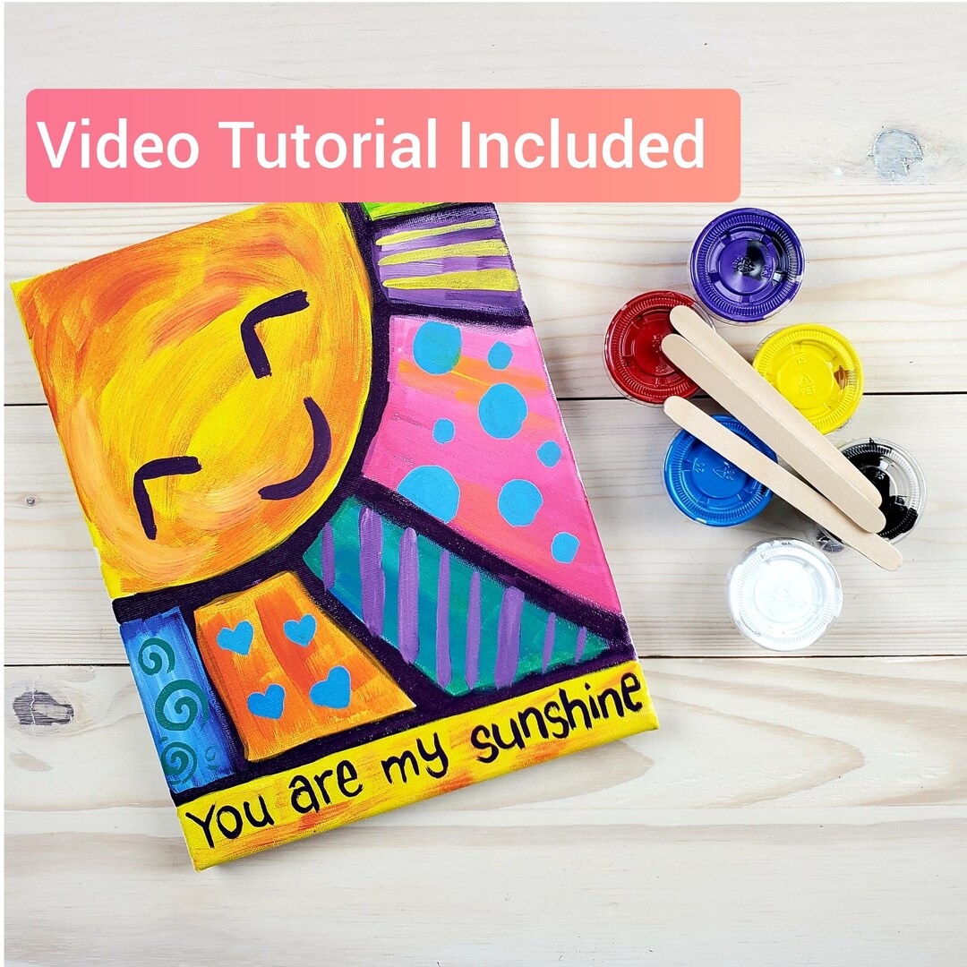 Sunshine DIY Paint Kit- Kid's Art Project, Things for Kids to Do, Fun ...