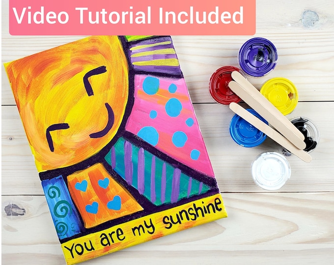Sunshine DIY Paint Kit- Kid's Art Project, Things for Kids to Do, Fun ...