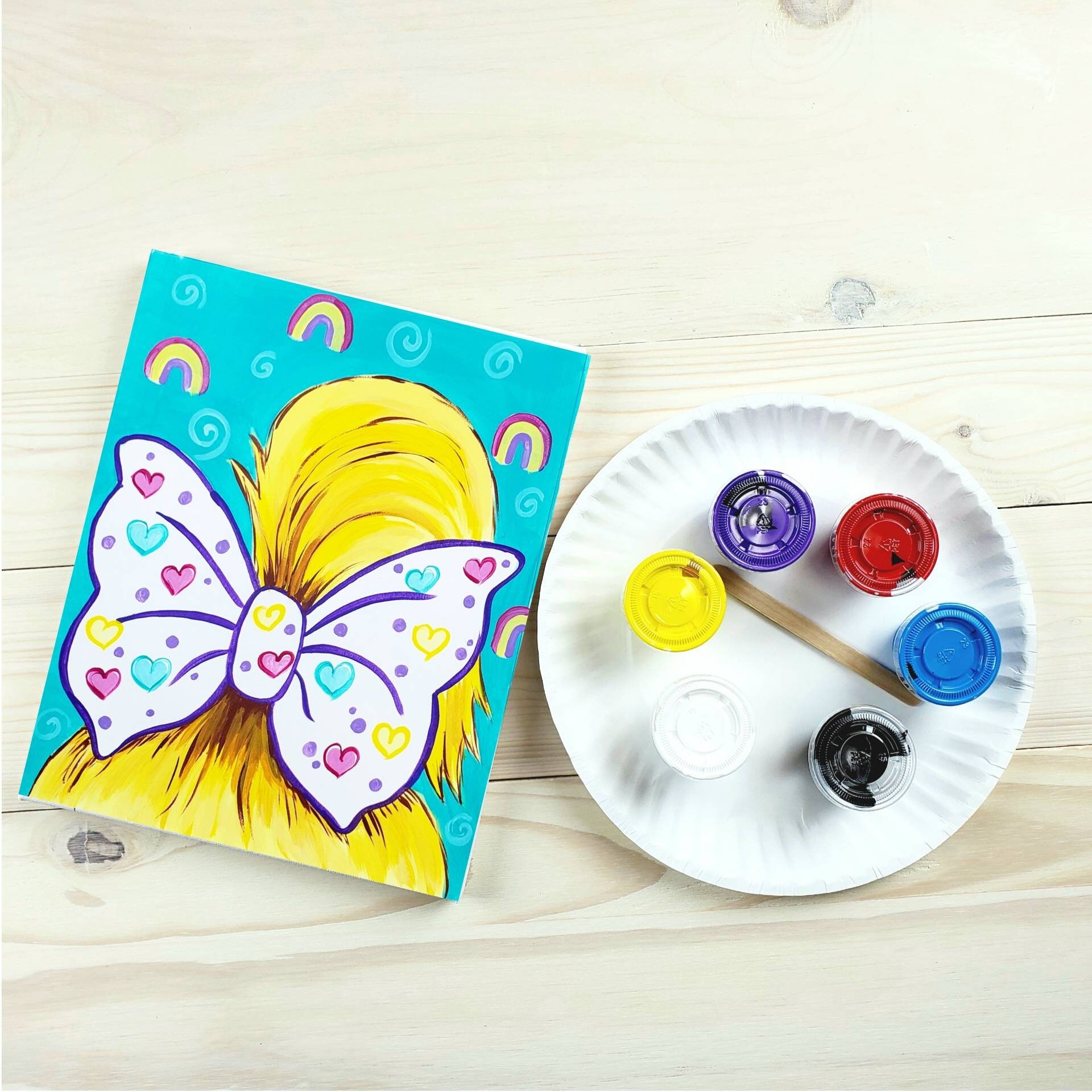 Bow DIY Paint Kit Kid's Art Project Things for Kids to | Etsy