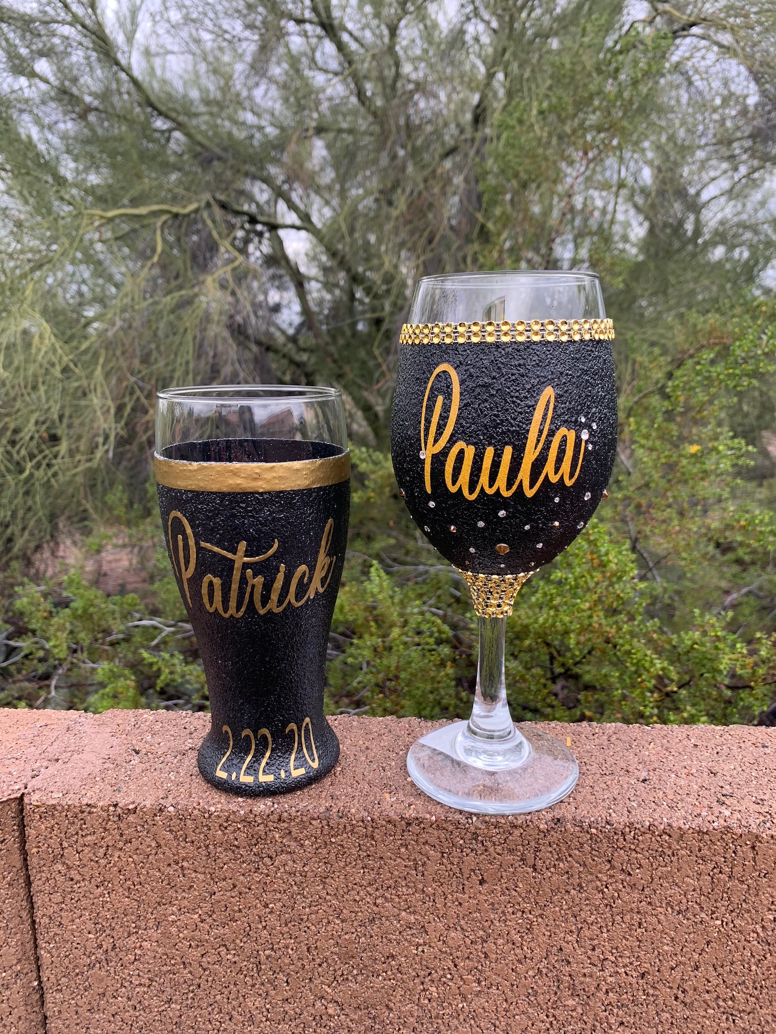 Wedding Toast Wine Glass Glitter Wine Glass Anniversary | Etsy