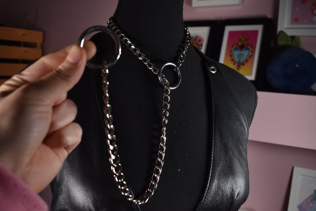 Round Silver Slip Chain / Tug Proof Version / Kink Positive / Bdsm ...