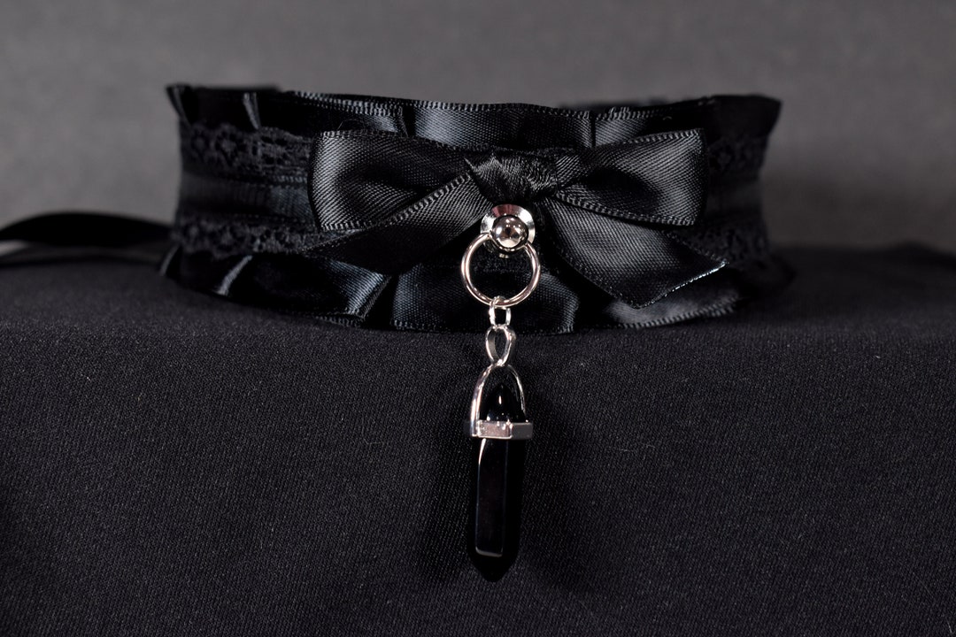 Made to Your Size / Black Choker / Kitten Play Collar / Goth / Alt ...